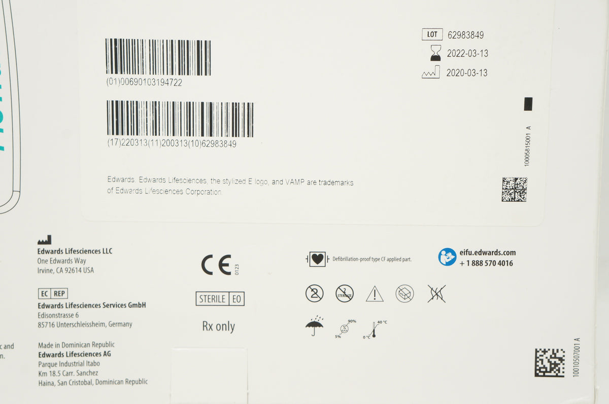 Edwards Lifesciences MHD6AZ FloTrac Sensor 60inch x 5ml – Imedicsales