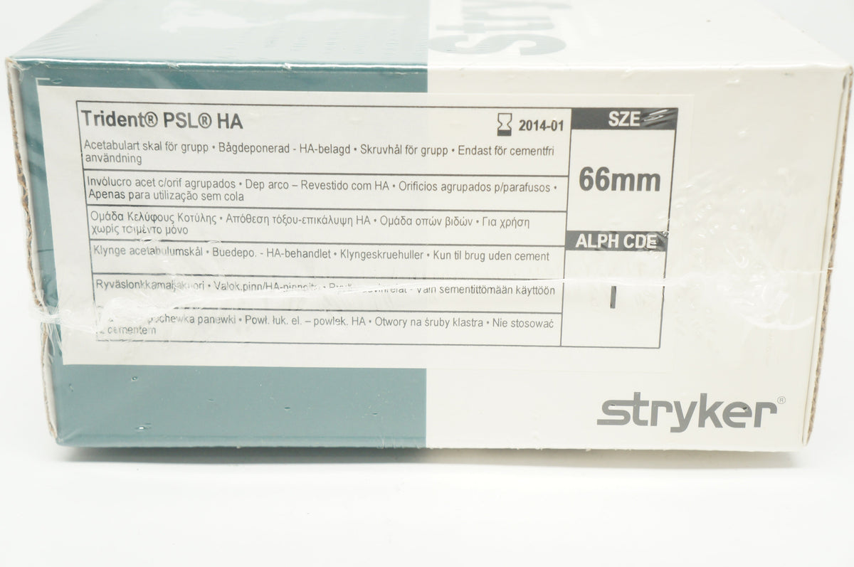Stryker 542-11-66I Trident PSL HA Cluster Acetabular Shell 66mm (x ...