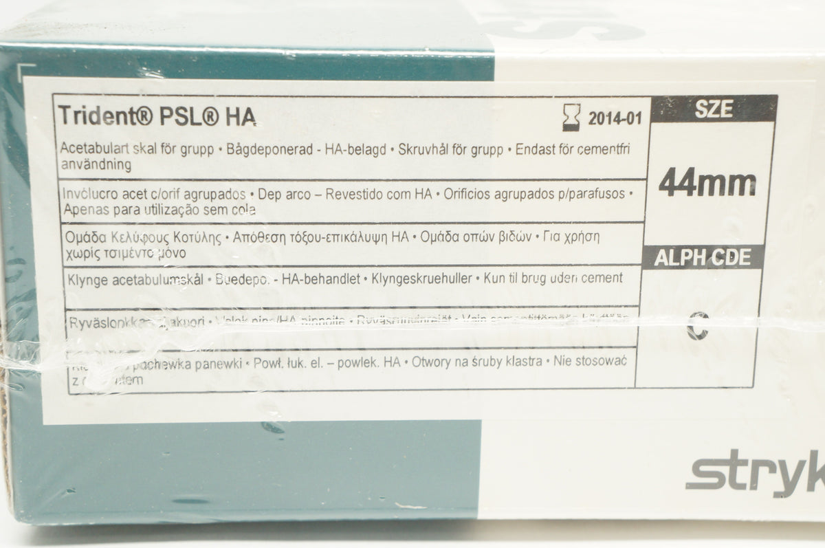 Stryker 542-11-44C Trident PSL HA Cluster Acetabular Shell 44mm (x ...