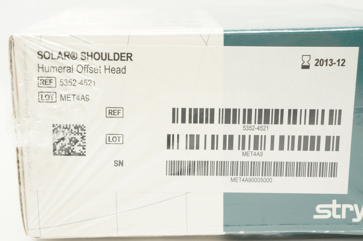 Stryker 5352-4521 Solar Shoulder Humeral Offset Head 45mm 21mm (x ...