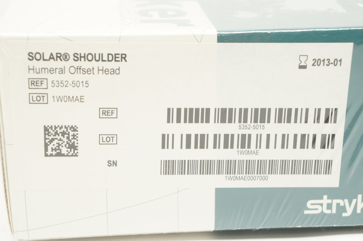 Stryker 5352-5015 Solar Shoulder Humeral Offset Head 50mm 15mm (x ...
