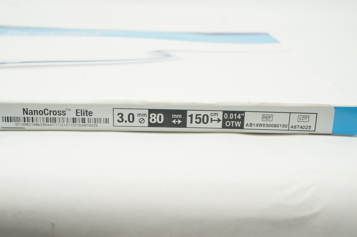 EV3 AB14W030080150 NanoCross Elite 4F PTA Balloon Dilatation Catheter ...