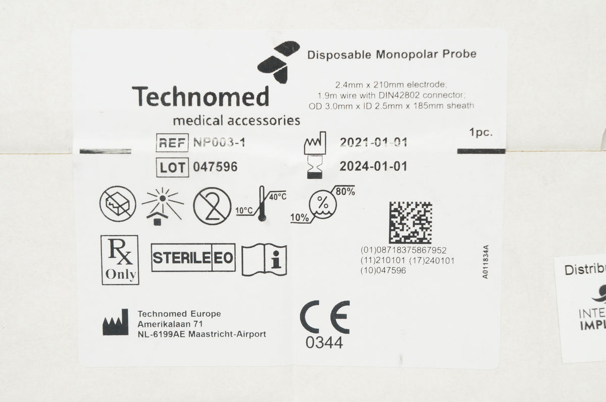 Technomed NP003-1 Disposable Monopolar Probe – Imedicsales