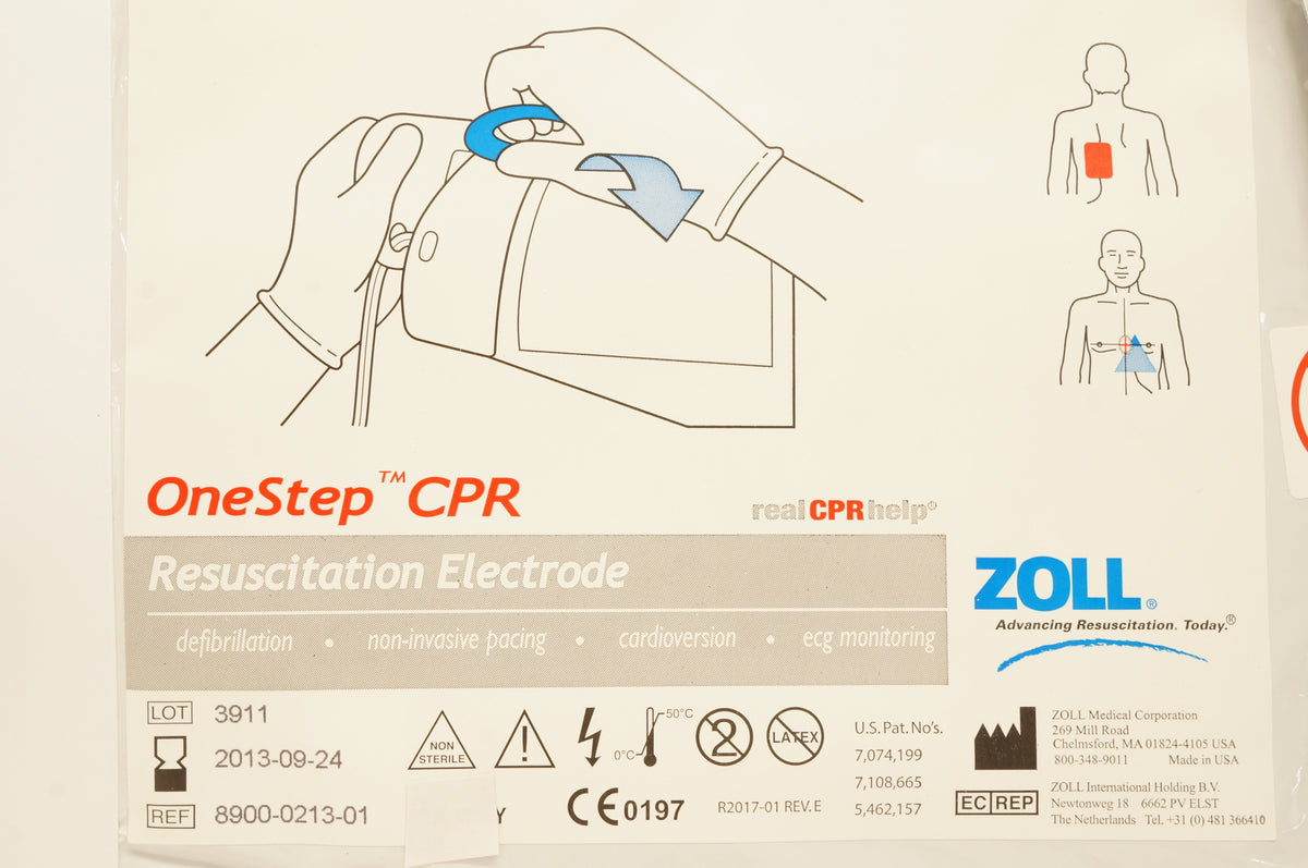 Zoll 8900-0213-01 OneStep CPR Resuscitation Electrode (x) – Imedicsales