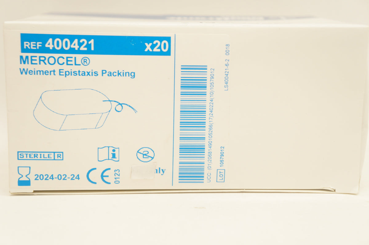 Medtronic 400421 Merocel Weimert Epistaxis Packing - Box of 20 ...