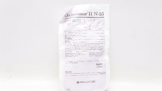 Tyco Healthcare N25 Oxisensor II Neonatal/Adult Oxygen Sensor