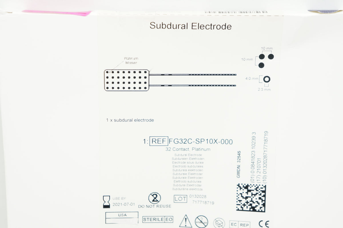 AD-Tech FG32C-SP10X-000 32Contact Platinum Subdural Electrode 10x10x4 ...