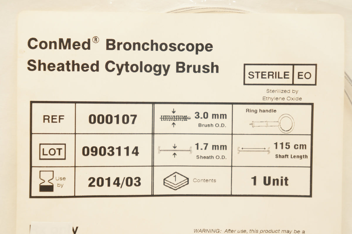 ConMed 000107 Bronchoscope Sheathed Cytology Brush (x) – Imedicsales