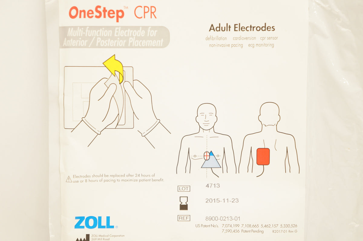 Zoll 8900-0213-01 OneStep CPR Adult Electrodes (x) – Imedicsales