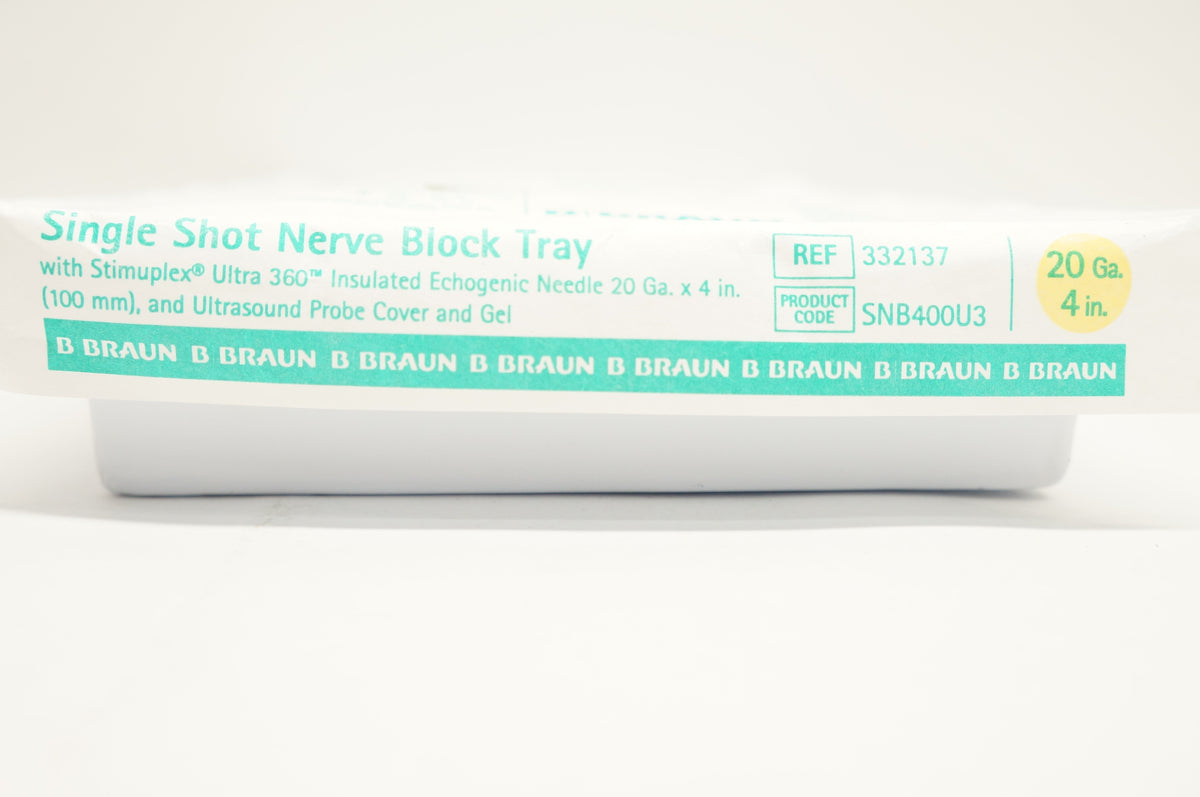Braun 332137 Single Shot Nerve Block Tray 20Ga x 4inch (x) – Imedicsales