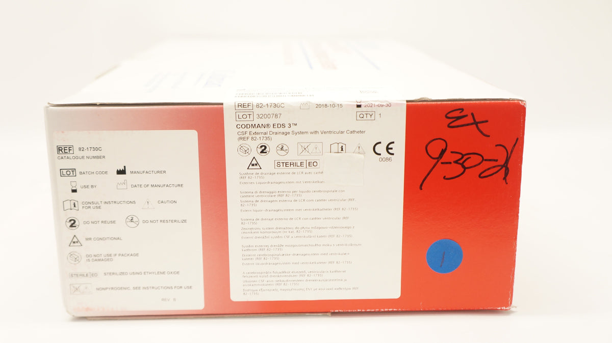 Codman 82-1730C EDS 3 CSF External Drainage System with Ventricular Ca ...