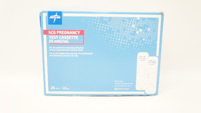 Medline MPH12025HCG, hCG Pregnancy, Test Cassette 25mIU/mL- Pack of 25 ...