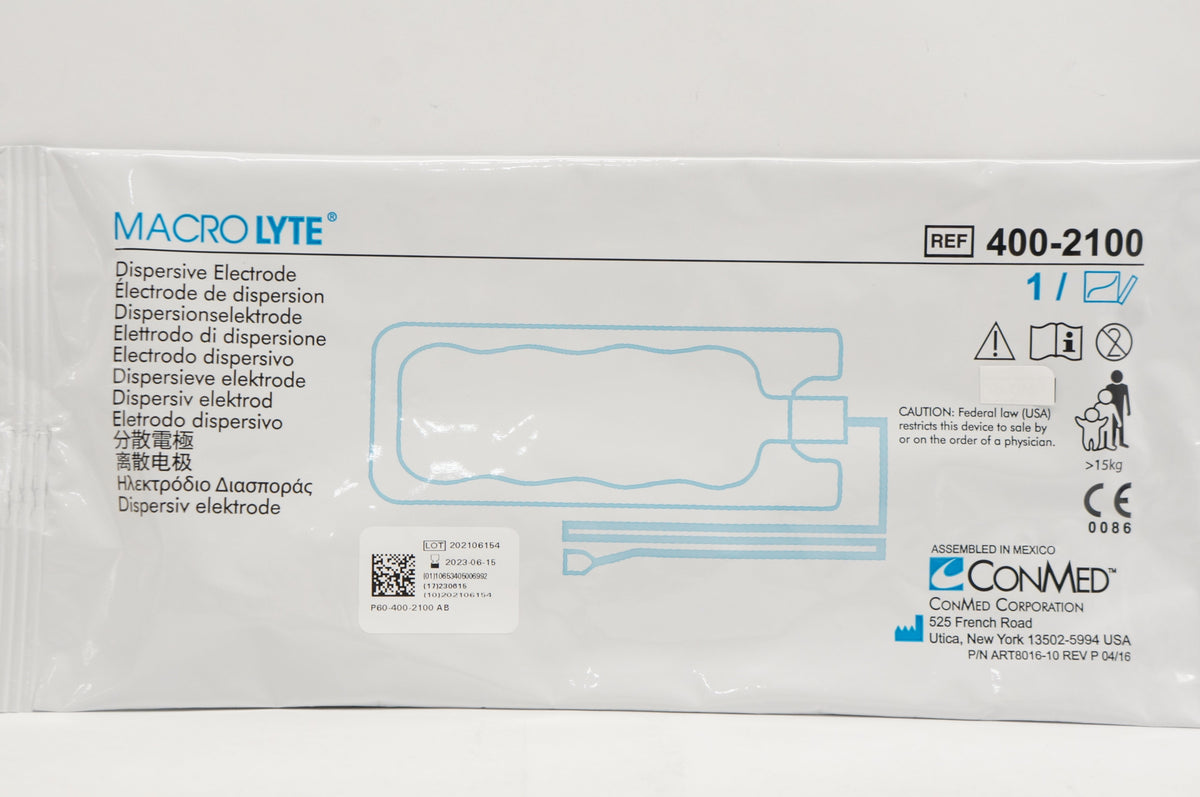 ConMed 400-2100 MacroLyte Dispersive Electrode – Imedicsales