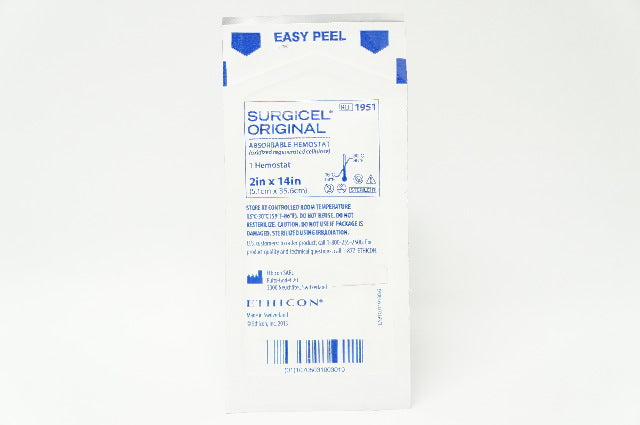 Ethicon 1951 Surgicel Original Absorbable Hemostat 2inch x 14inch ...