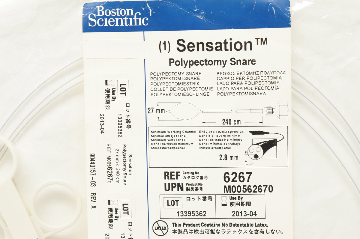 Boston Scientific 6267 Sensation Polypectomy Snare, Minimum 27mm x 240 ...