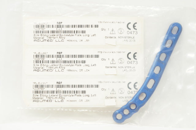 Acumed PL-ELLML Congruent Plate System Elbow Lateral Epicondyle Plate ...