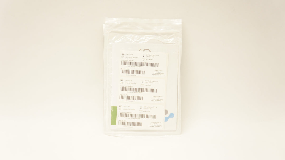 Amniox CR-10-2525 Clarix Cord 1K Human Umbilical Cord & Membrane 2.5x2 ...