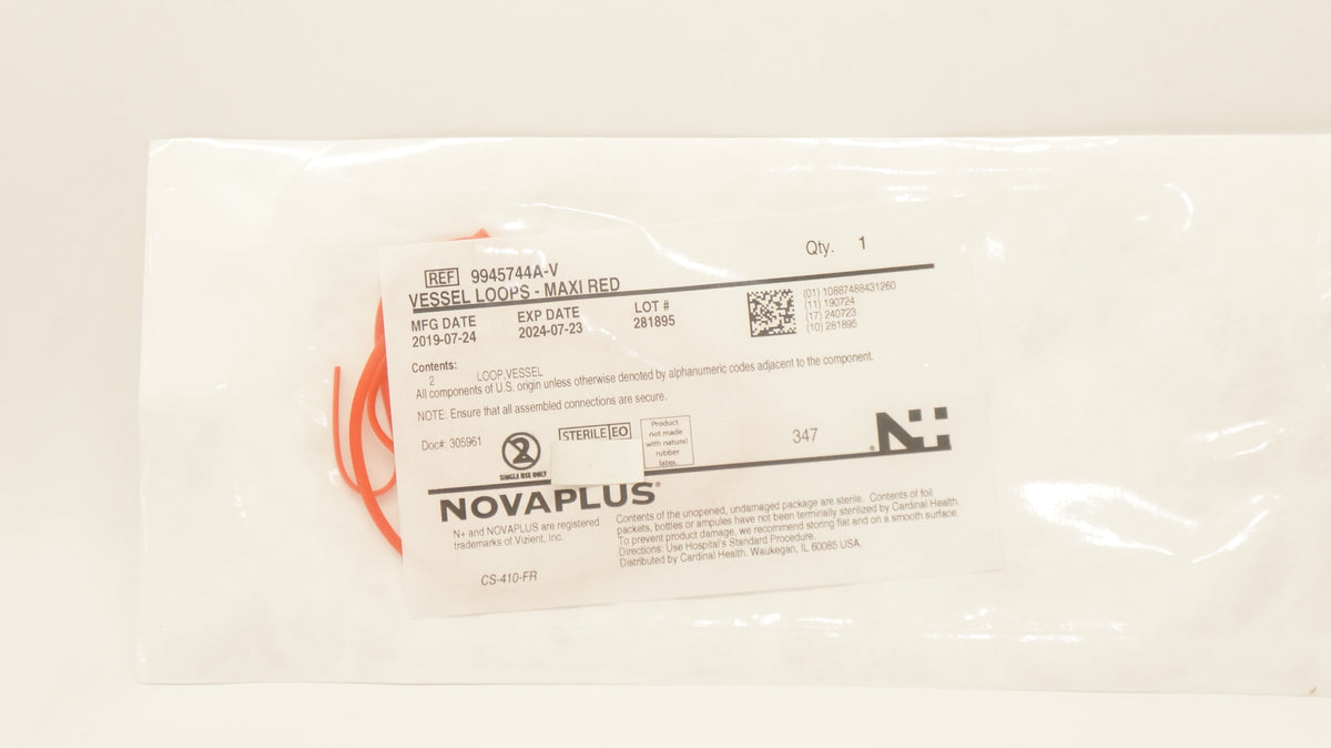 Novaplus 9945744A-V Vessel Loops-Maxi Red – Imedicsales