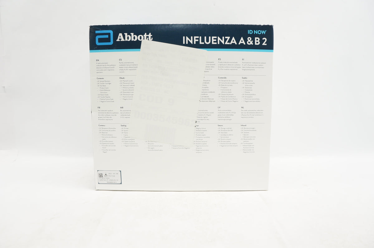 Abbott 427-000 ID NOW Influenza A & B 2 (x) - Box of 24 – Imedicsales