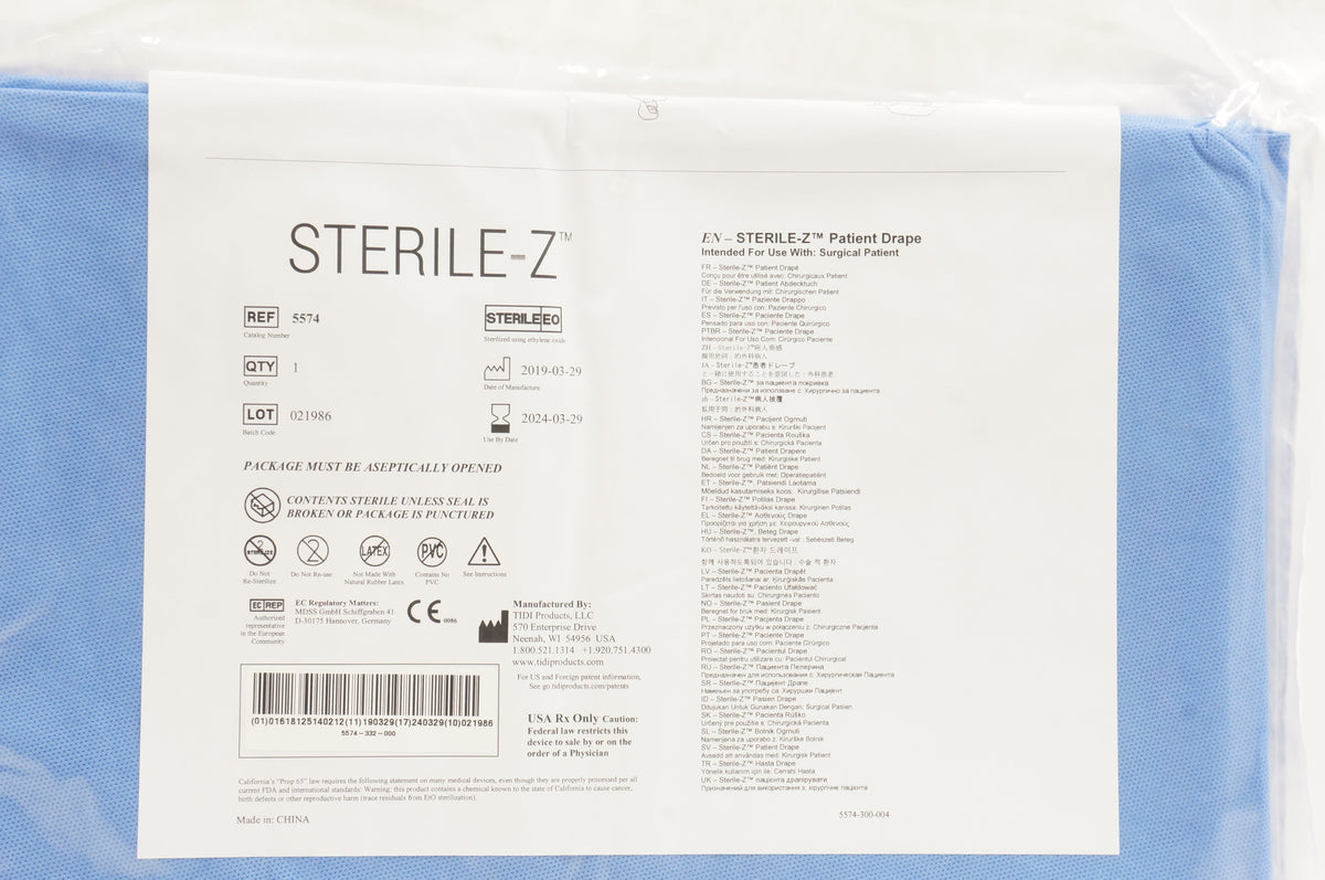 TIDI Products 5574 Sterile-Z Patient Drape – Imedicsales