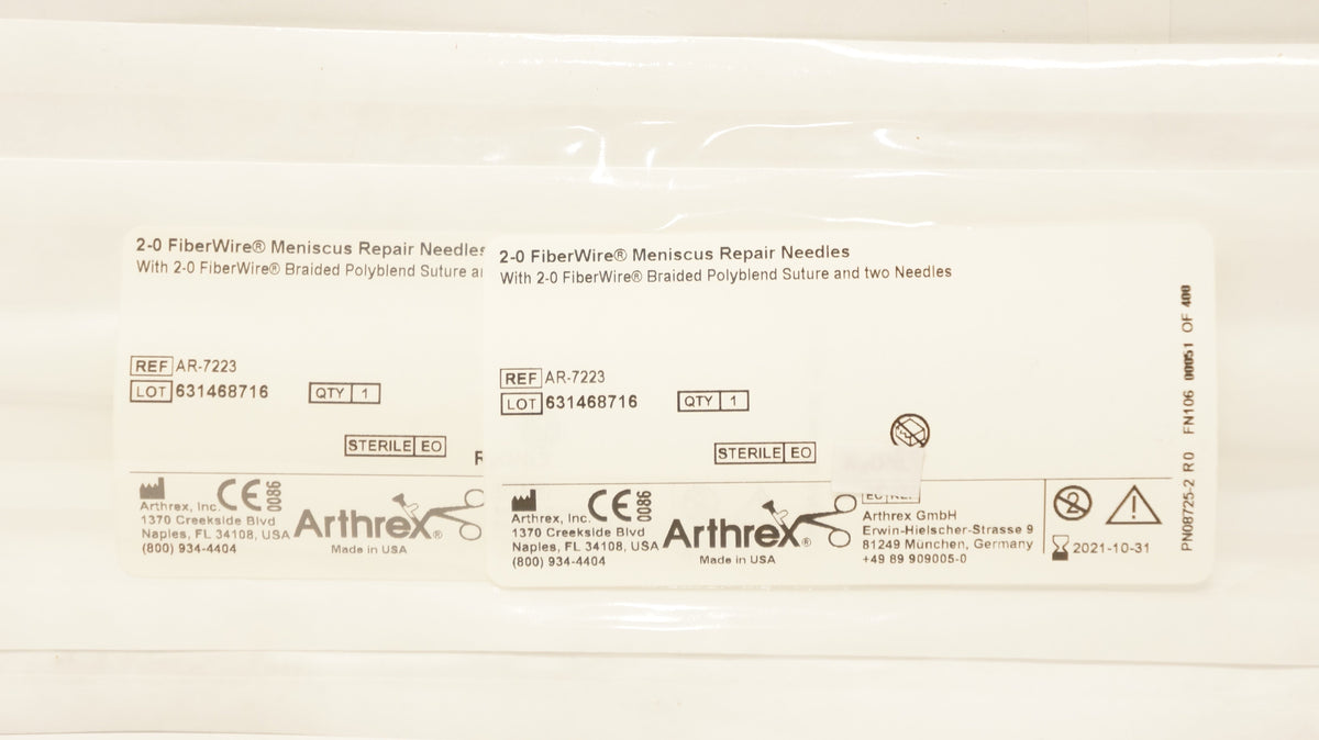 Arthrex AR-7223 2-0 FiberWire Meniscus Repair Needles (x) – Imedicsales