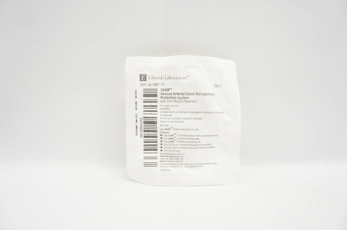Edwards Lifesciences 48-VMP172 VAMP Venous Arterial Blood Management ...
