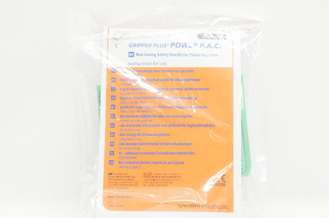 Smiths Medical Deltec Gripper Plus Non-Coring Safety Ndle 20G x 3/4inc ...