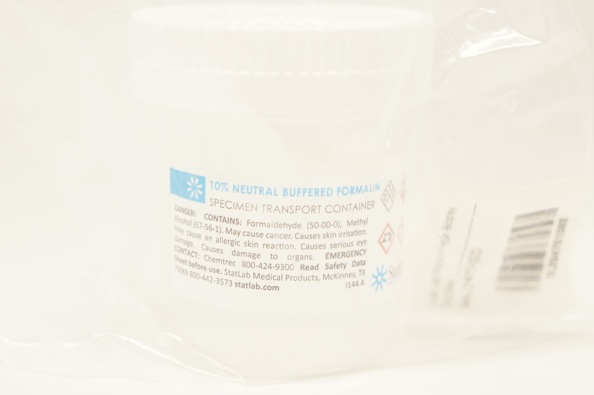 StatLab MK-3475-02D 10% Neutral Buffered Formalin Specimen Transport C ...