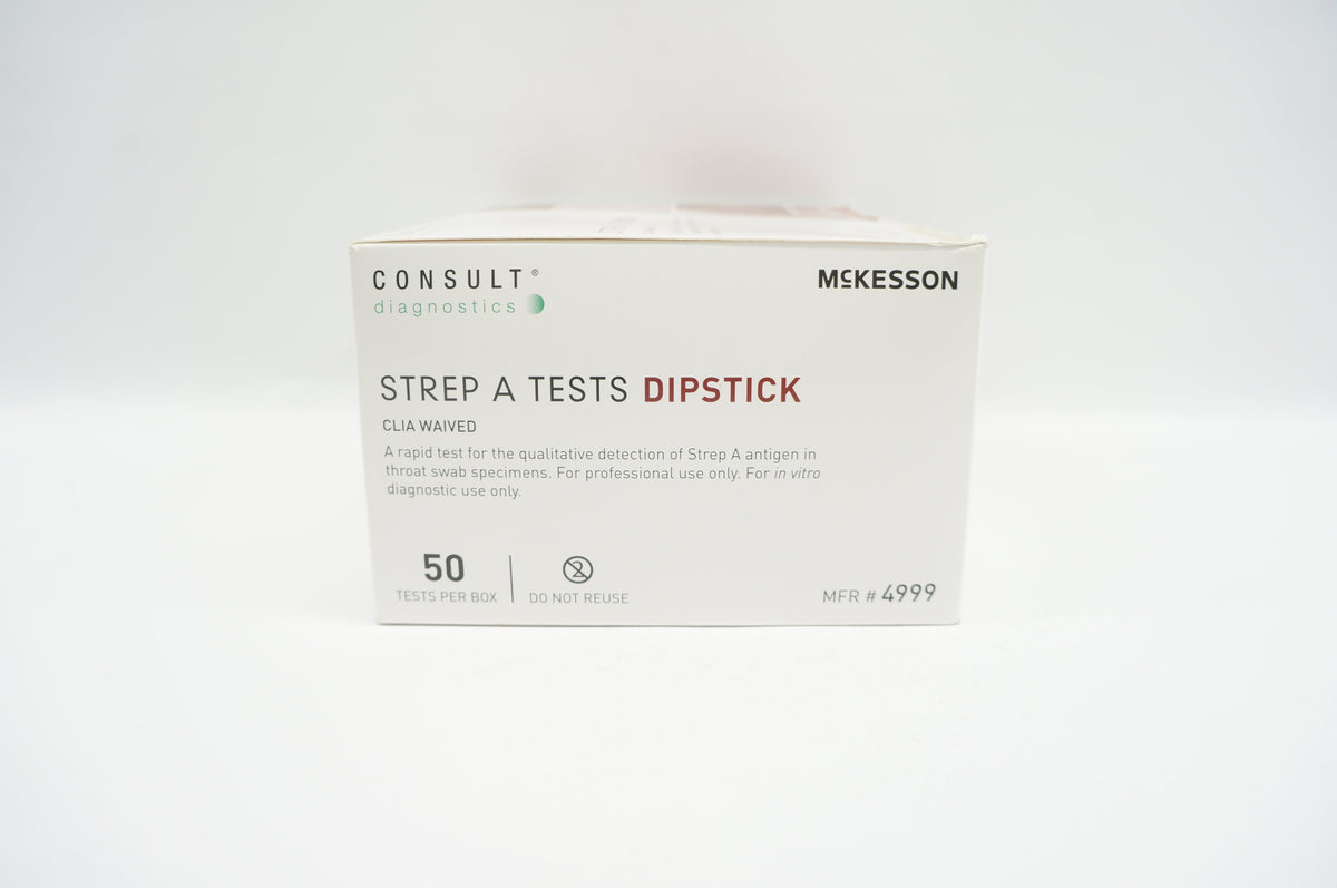 Mckesson 4999 Strep a Tests Dipstick - Box of 50 – Imedicsales