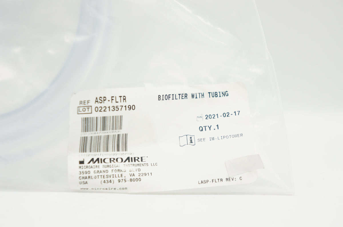 Microaire ASP-FLTR Biofilter with Tubing (x) – Imedicsales
