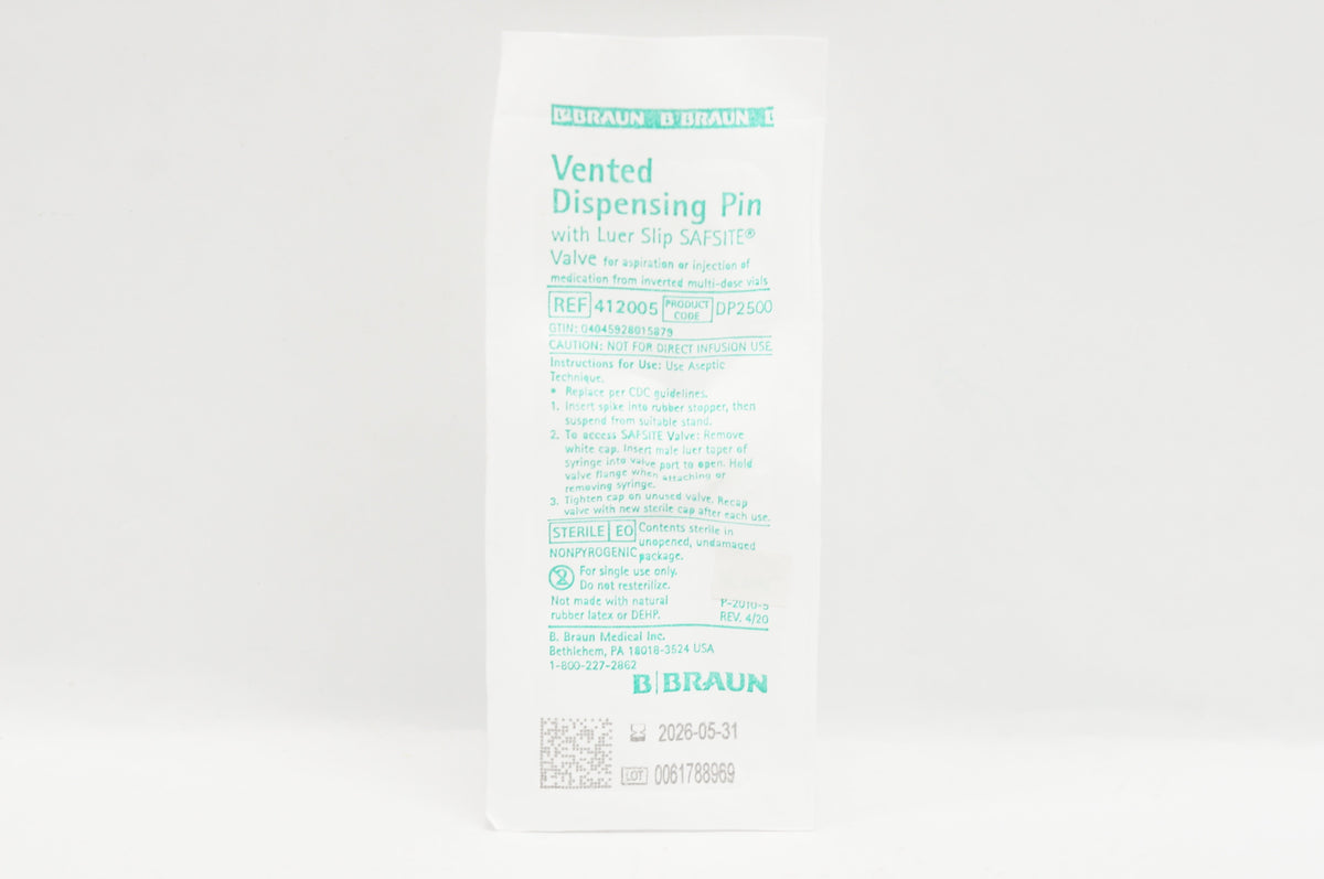 B. Braun 412005 Vented Dispensing Pin – Imedicsales