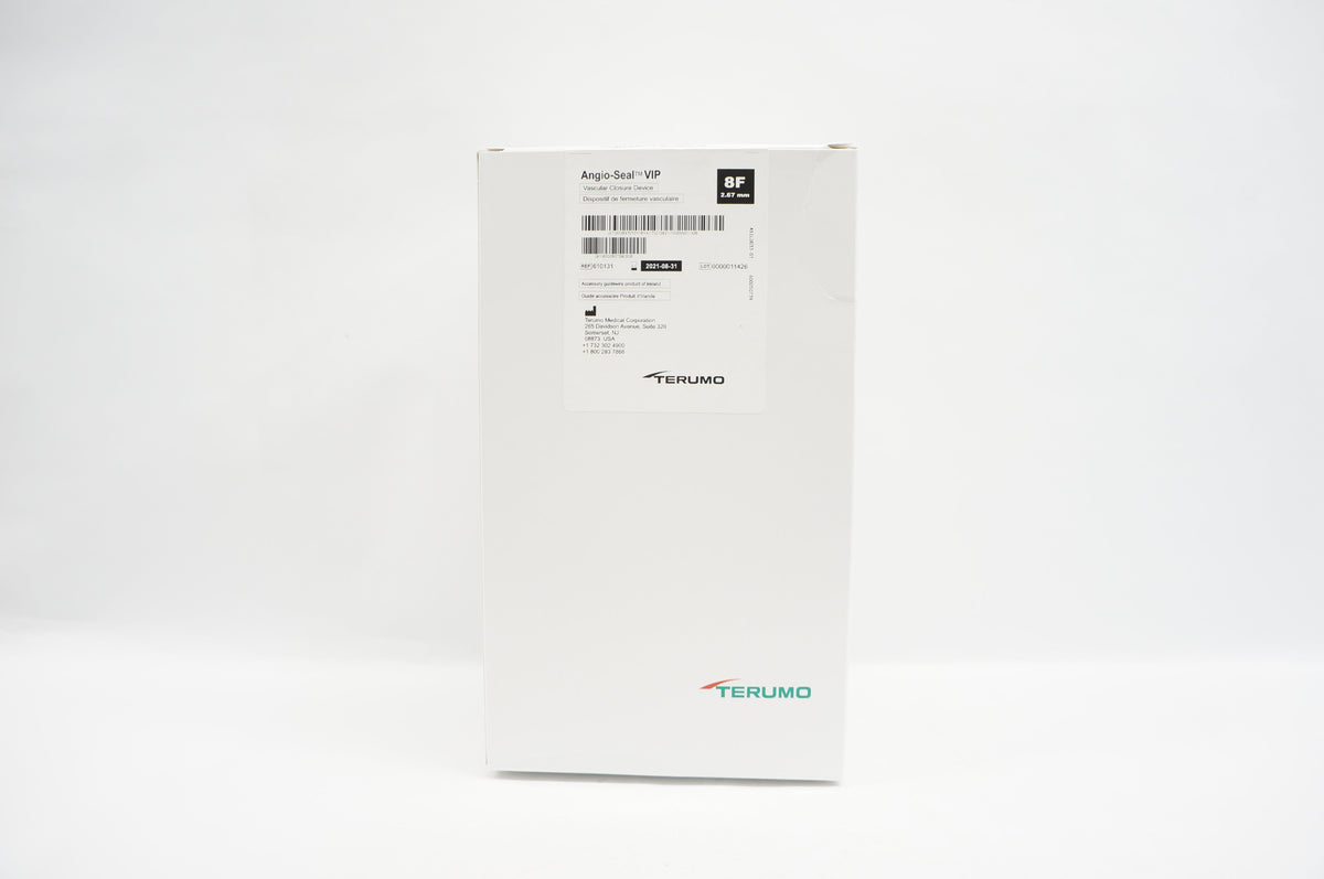 Terumo 610131 Angio-Seal VIP Vascular Closure Device 8F - Box of 5 (x ...
