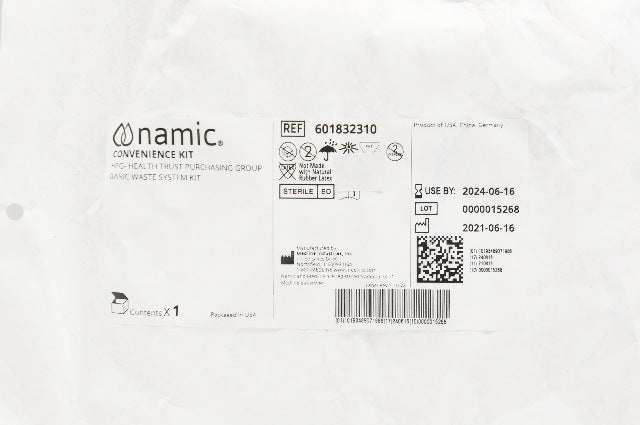 Medline 601832310 Namic Convenience Kit Basic Waste System Kit ...