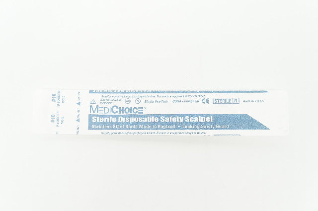MediChoice 55610 Safety Scalpel Stainless Sterile Disposable #10 ...