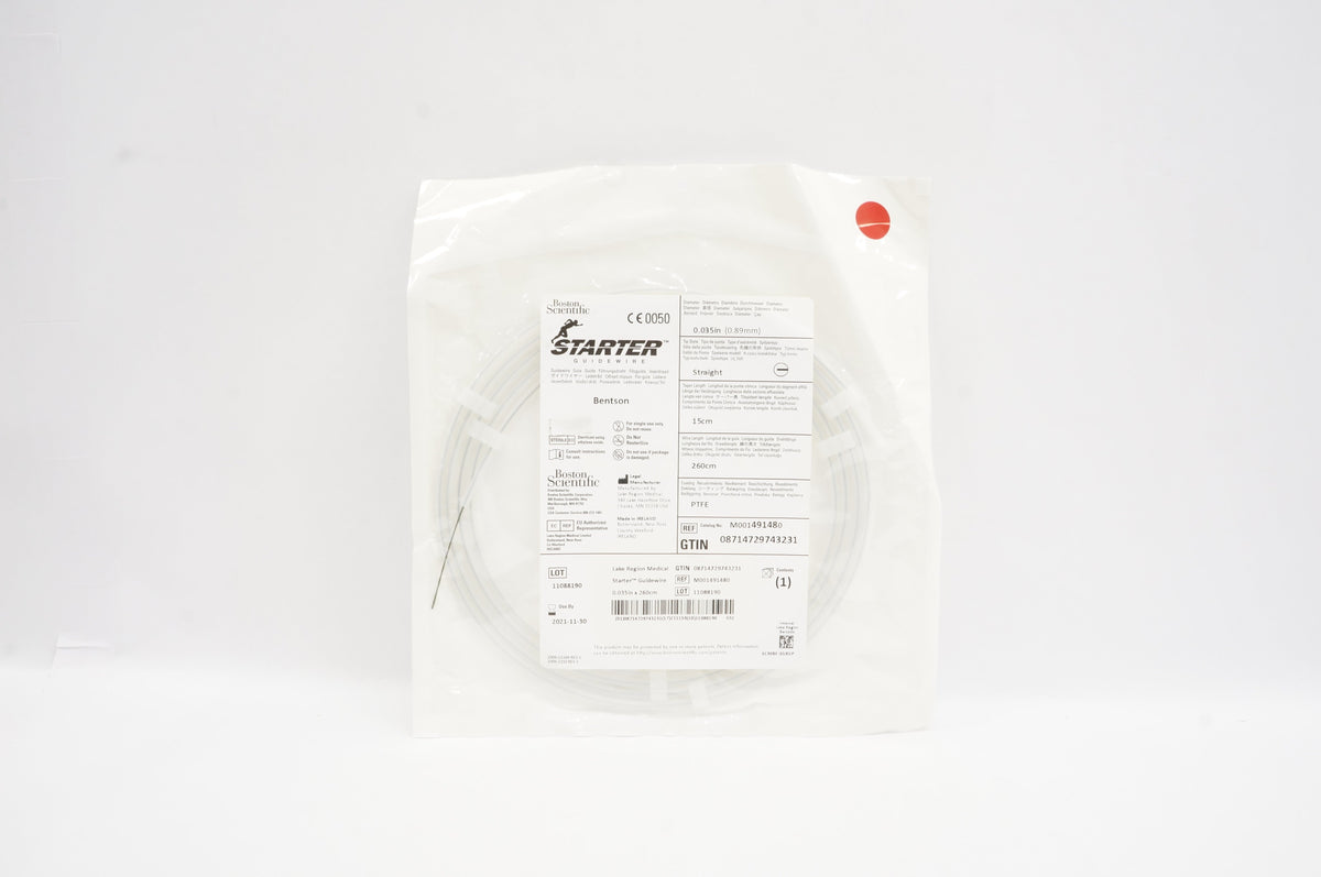 Boston Scientific 49148 Starter Guidewire Bentson 0.035in x 260cm (x ...