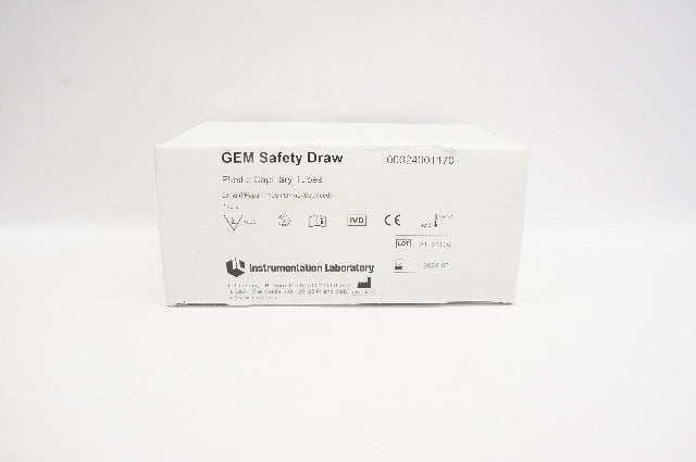 Instrumentation Laboratory Gem Safety Draw Plastic Capillary Tube - Bo ...