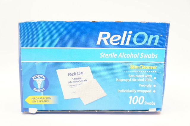 ReliOn Sterile Alcohol Swabs - Box of 100 – Imedicsales
