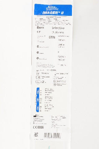Boston Scientific 31606 Imager II Angiographic Catheter Bern 4F 100cm ...