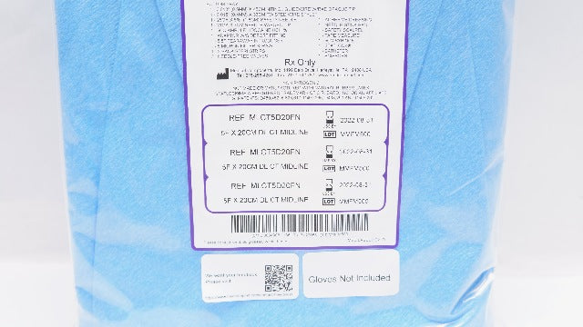 MedcoMP MLCT5D20FN 5F x 20cm Dual CT Midline Full Nursing Kit 1 Unit ...