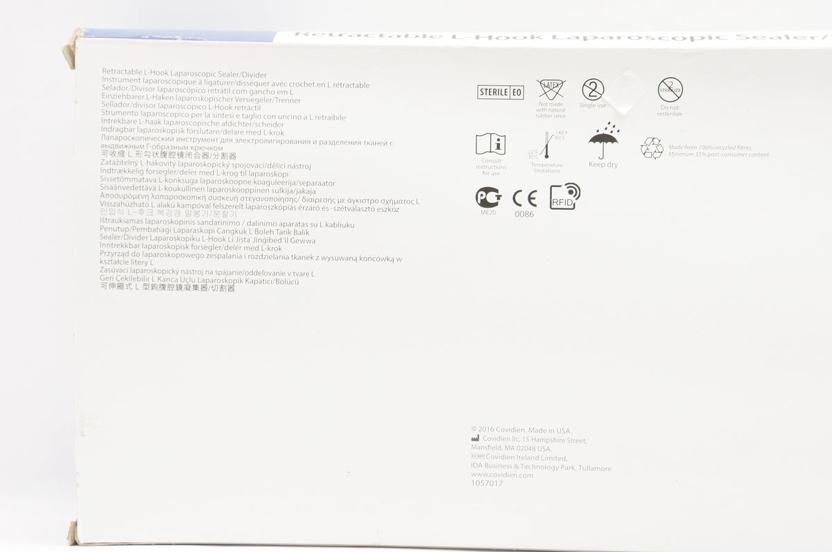 Covidien LF5644 LigaSure Retractable L-Hook Laparoscopic Sealer/Divide ...