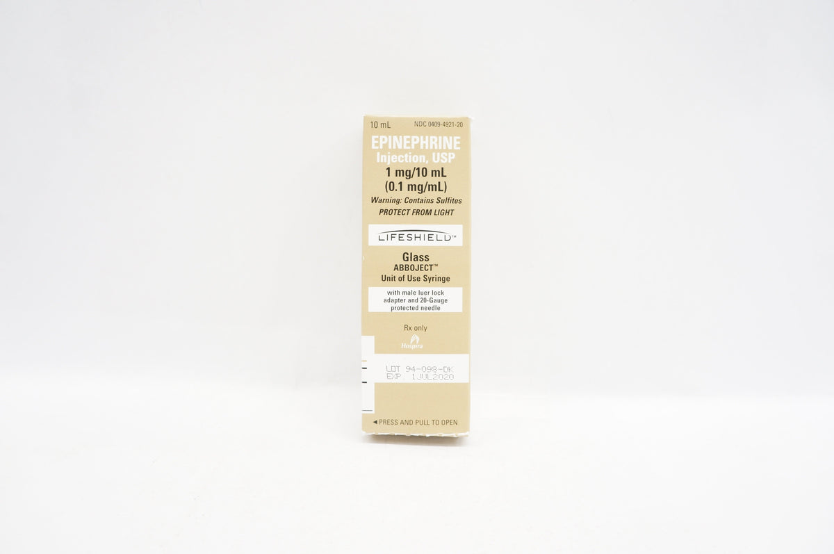 Hospira Epinephrine Injection USP 1mg/10ml (x) – Imedicsales
