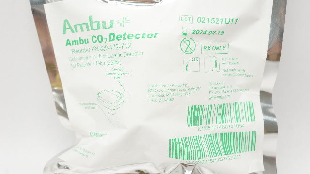 AMBU PN 000-172-712 Colorimetric Carbon Dioxide CO2 Detector >33lbs ...