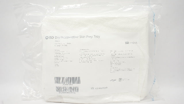 BD 4461A Dry Preoperative Skin Prep Tray With Powder-Free Gloves ...