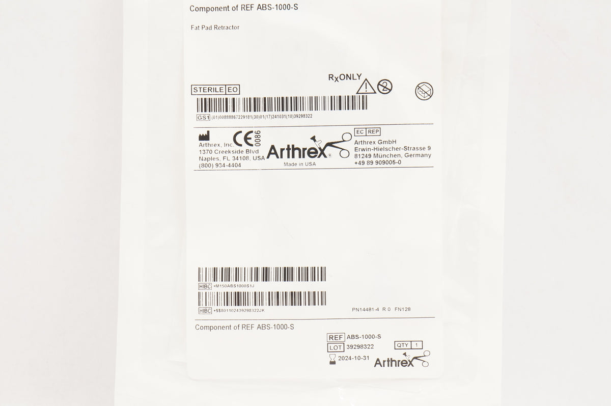 Arthrex ABS-1000-S Fat Pad Retractor – Imedicsales