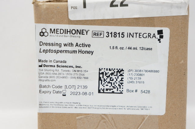 Medihoney 31815 Integra Dressing 1.5fl. oz. - Box of 12 – Imedicsales