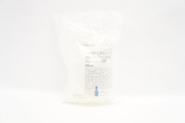 Baxter 2B2322 Lactated Ringer's & 5% Dextrose Injection USP 500mL ...