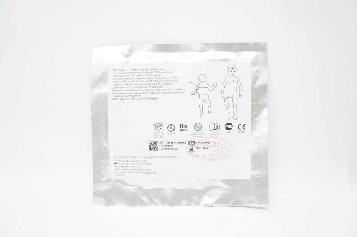 Covidien E7510-25 Polyhesive Infant Patient Return Electrode 6-30lbs ...