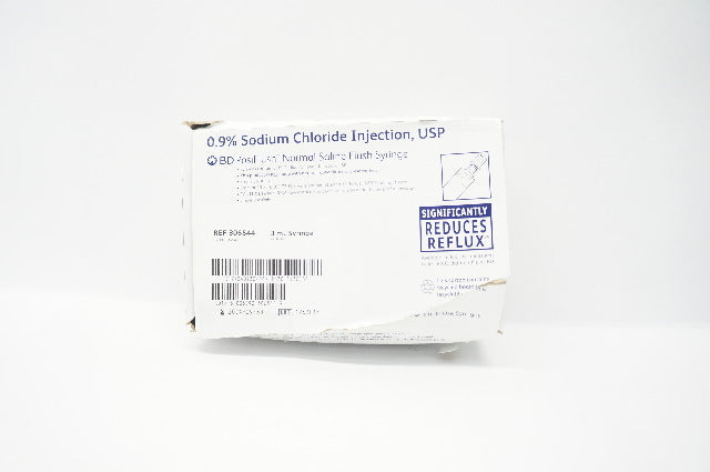 BD 306544 PosiFlush Normal Saline Flush Syringe 3mL - Box of 28 ...