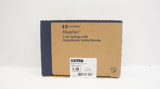 Covidien 8881833510 Magellan 3mL Syringe W/Hypodermic Safety Ndle 25Gx ...