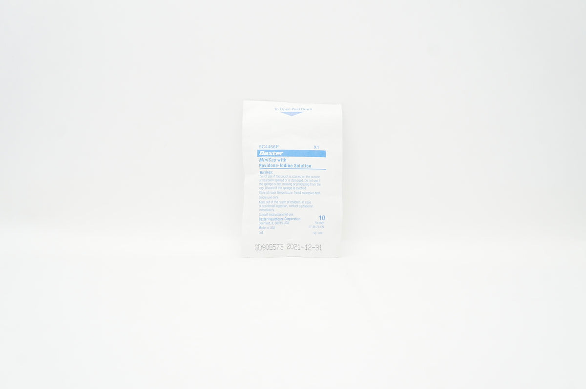 Baxter 5C4466P MiniCap with Povidone-Iodine Solution (x) – Imedicsales